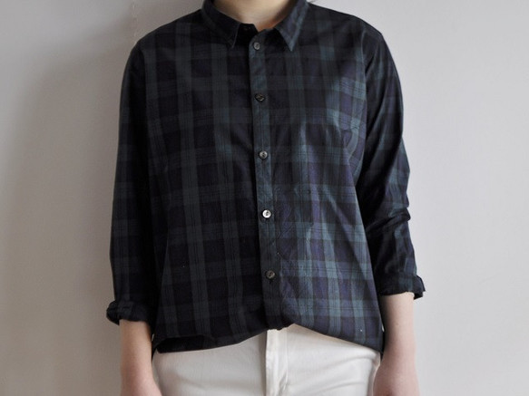 【送料無料】ブラックウォッチコットンシャツ シャツ Grandir 通販 1734840｜Creema(クリーマ)