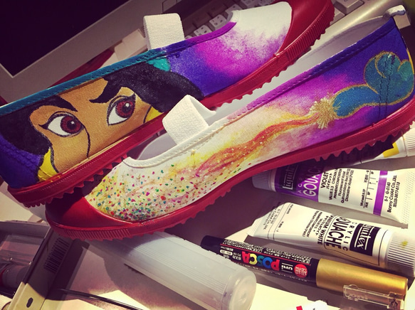 上履きデザイン シューズ小物 hanaaoba 通販 5118671｜Creema(クリーマ)