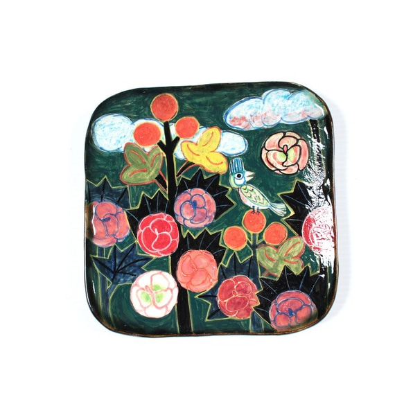 レリーフ(陶板)・立葵と鳥 その他インテリア雑貨 春信工房 通販｜Creema(クリーマ) 3067055