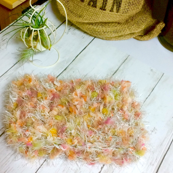 再販 個性派2wayニットヘアバンド ピンクマルチ スヌード M＊aco 通販 2843057｜Creema(クリーマ)