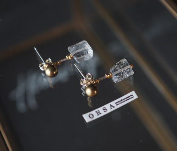 Möbius ：tourmaline quartz ピアス（その他） ORSA 通販 11497094｜Creema(クリーマ)