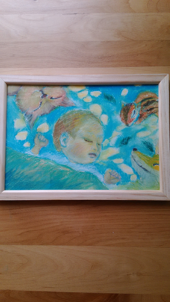 木漏れ日で昼寝 絵画 ロレッタ 通販 5693154｜Creema(クリーマ)