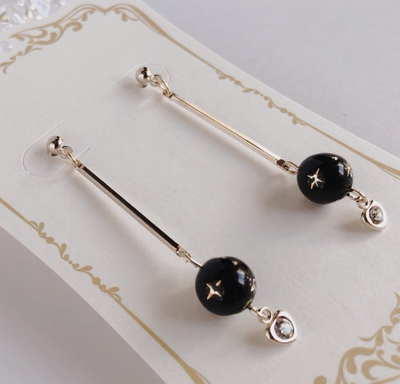 Moniqueh 新作 Galaxy コスモ ビーズ ハートシェープ ラインストーン ピアス ピアス（その他） kitt 通販 5726910 ...