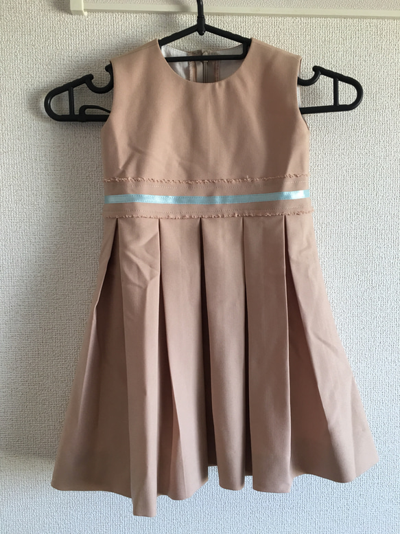 親子セット(90cmから大人LLサイズ)フリンジ ワンピース コットンシルク素材使用 色変更要相談可 ワンピース SandR 通販 ...