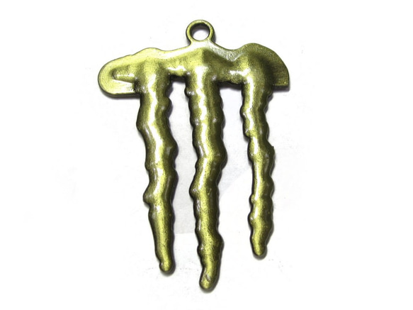 チャーム 爪痕 約52×37mm 真鍮古美【5個】6001595 チャーム Bソフト 通販 7306900｜Creema(クリーマ)