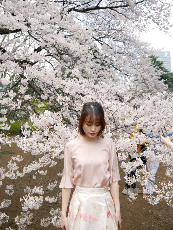 ピンクコットンハンセンカジュアルトップス（R7011A） その他トップス Rumie 通販｜Creema(クリーマ) 7160255