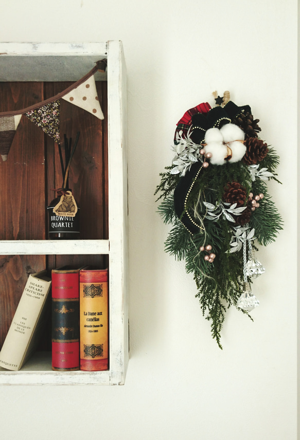 冬スワッグ アートフラワー 2525-pun 通販 6462204｜Creema(クリーマ)