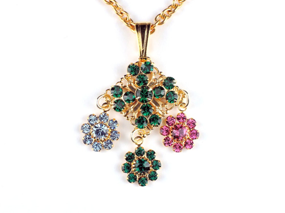 ヴィンテージスワロフスキー、華やかな煌めきを放つペンダントトップ：PVNDA030050 ペンダントトップ サンスパングル 通販 ...