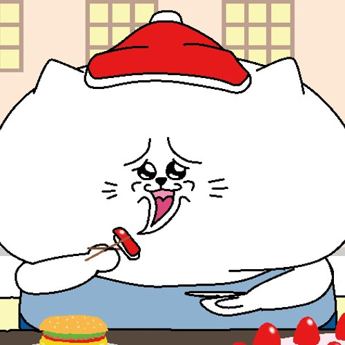クリスマスパーティーをする猫達(A4サイズ) 額縁なし イラスト クリスマスパーティーをする猫達(A4サイズ) 額縁なし イラスト