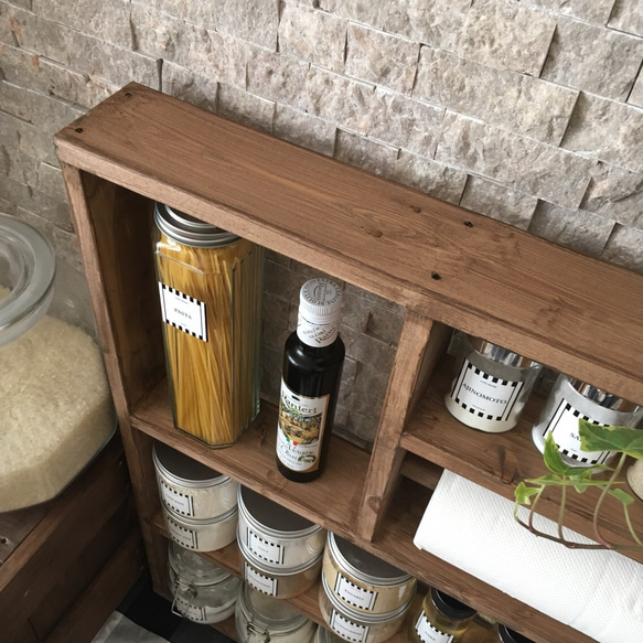 調味料 スパイスラック ペーパーホルダー付き 棚・シェルフ・ラック SENEO 通販 3119569｜Creema(クリーマ)