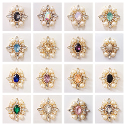 no1965/パールビジューブローチ ブローチ espoir 通販 10535371｜Creema(クリーマ)