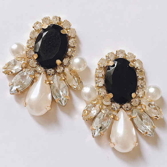 no1855/パールビジューピアス ピアス（その他） espoir 通販 6680376｜Creema(クリーマ)
