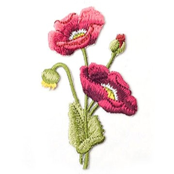 アップリケワッペン-ポピー レッド 1250 ワッペン・アップリケ totalitat 通販 5523949｜Creema(クリーマ)