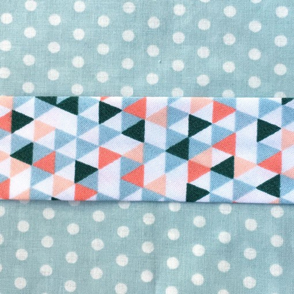 スペイン バイアステープ30mm-トライアングル グリーン リボン・テープ totalitat 通販 5632466｜Creema(クリーマ)