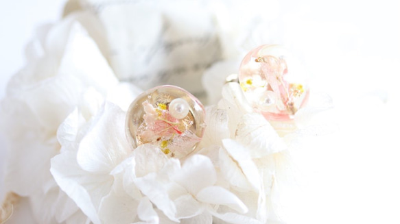 お花のシャボン玉ピアス/イヤリング イヤリング・ノンホールピアス ＊pockets＊ 通販｜Creema(クリーマ) 11612208