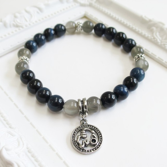 ‐HawkEye＆Black Moonstoneブレスレッド‐ ブレスレット・バングル（メンズ） Kether 通販 2590262 ...