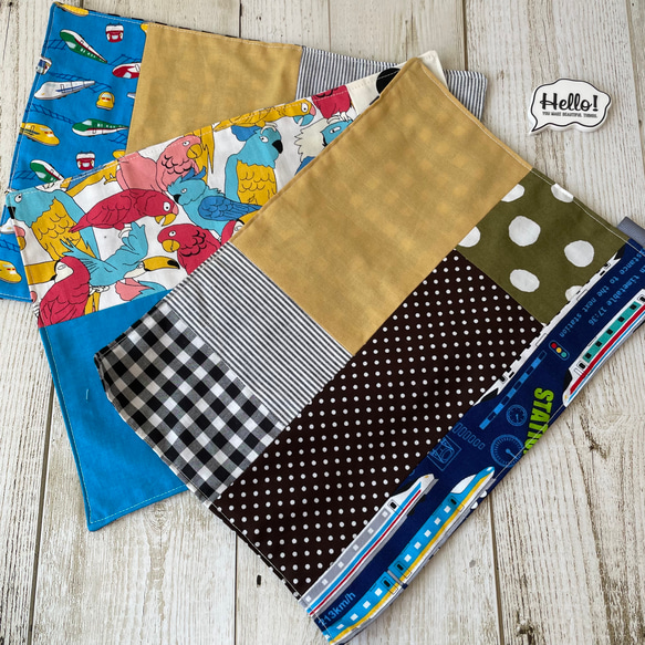 No.36 【3枚セット】ミニランチョンマット ︎ 新幹線 ファンキーな鳥さん ランチョンマット Mico⭐︎オーダー不可 通販 ...