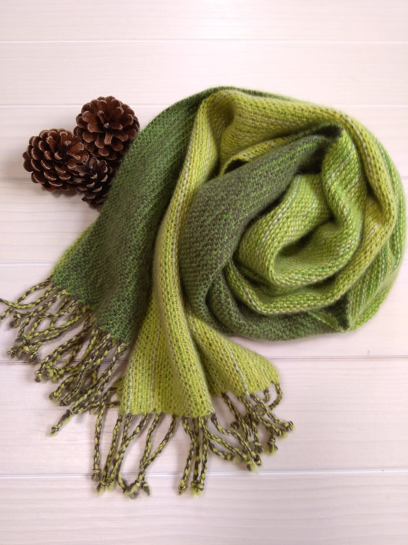 カシミヤ 手織りマフラー マフラー itsuorun イツオルン 通販 6281636｜Creema(クリーマ)