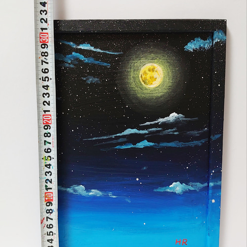 油絵 満月の夜空 絵画 HR 通販 11987222|Creema(クリーマ) 油絵 満月の夜空 絵画 HR 通販 11987222|Creema(クリーマ)