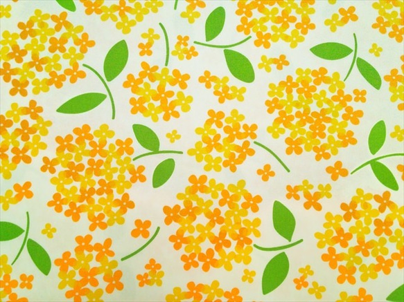 オックス生地【50*110】紫陽花みたい 花柄 小花 あじさい ホワイト＆イエロー 生地 手づくり創庫 アイリー 通販 10067082 ...