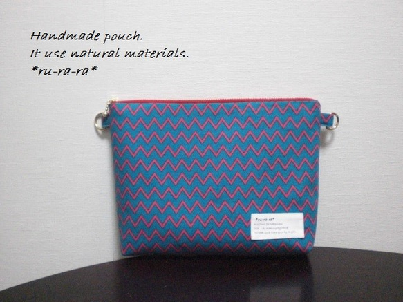 ykさまオーダ－商品 大きめポーチ Dカン付き♪ クラッチバッグ *ru-ra-ra* 通販 4991121｜Creema(クリーマ)