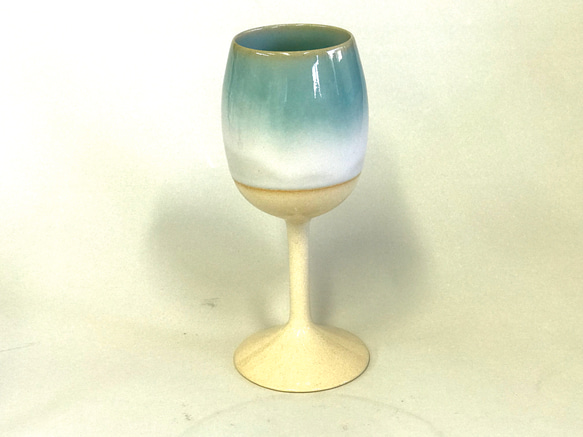 お酒が美味しくなる萩焼 「SAKE CUP」萩酒杯 グリーン ワイングラス 萩焼TAKE猛SHI 通販｜Creema(クリーマ) 8692934