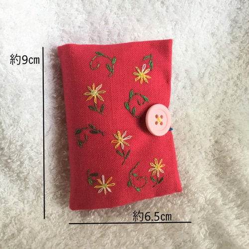 花刺繍のソーイングケース~小花とくるくる葉っぱ~ その他雑貨 花刺繍のソーイングケース~小花とくるくる葉っぱ~ その他雑貨