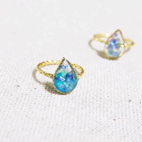 【再×8販】雨粒の一滴 ファランジリング 指輪・リング 雪緒 通販｜Creema(クリーマ) 1343736