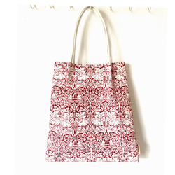 ウィリアムモリス《ブラザーラビット》レッド タックデザイン トートバッグ トートバッグ アトリエ ︎mitton 通販 12160894 ...