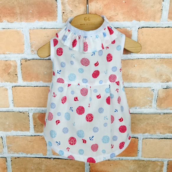 犬服 マリン柄② ペット服・アクセサリー megu-megu 通販 12110595｜Creema(クリーマ)