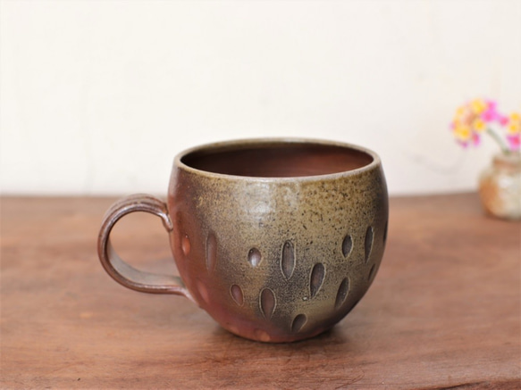 備前焼 コーヒーカップ(丸) c4-087 マグカップ 宗兵衛窯 古川宗之輔 通販 12653517｜Creema(クリーマ)