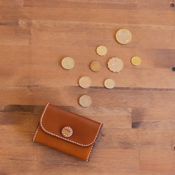〜欅ボタンシリーズ〜 牛革コインケース 小銭入れ・コインケース 物乃工房 通販｜Creema(クリーマ) 7807040