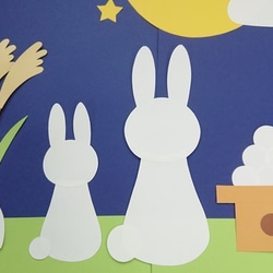 壁面飾り♪ 大きめ♪ 秋／お月見♪ うさぎさん＆団子＆すすき♪ 雑貨・その他 IORI☆プロフィールをご一読ください☆ 通販 6143629 ...