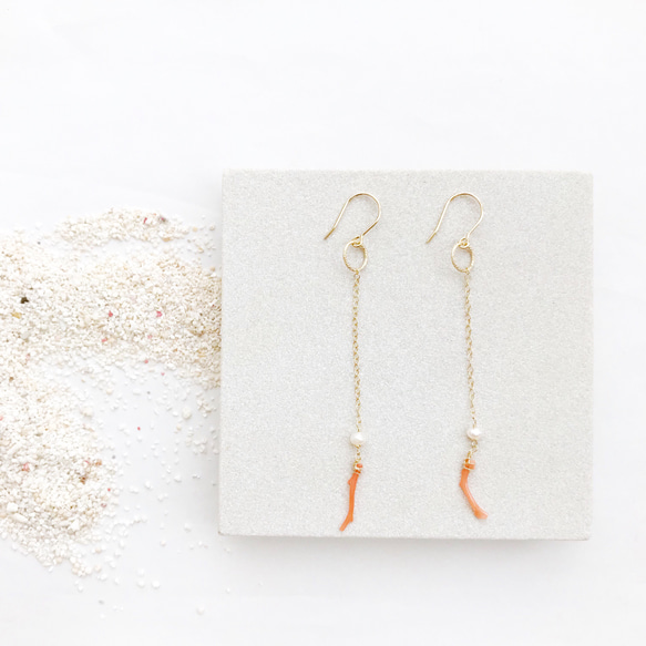 14kgf-P-95 ピアス（フック・チェーン） SEA dream 通販 7410530｜Creema(クリーマ)