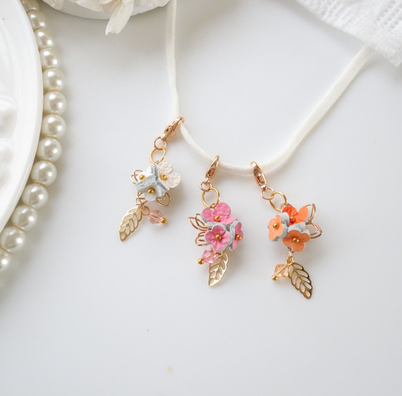 ナチュラル ガーデン 革花とリーフのマスクチャーム マスクアクセサリー bon_Maison 通販 11611474｜Creema(クリーマ)