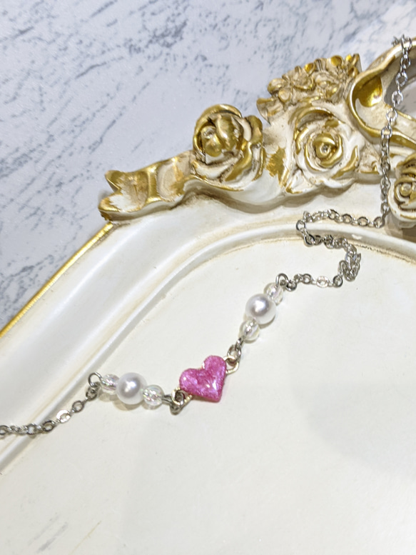 Cuteハートネックレス ネックレス・ペンダント kn 通販 11103373｜Creema(クリーマ)