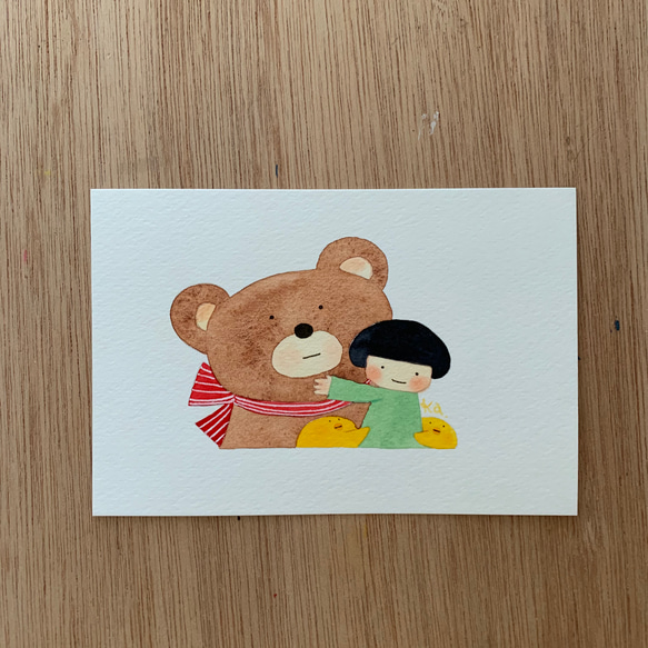 「gyuuu‼︎」原画 送料無料 イラスト pukkoa_kats 通販｜Creema(クリーマ) 8271020