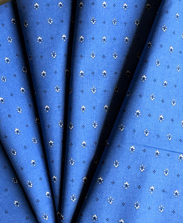 プロヴァンスプリントTP-1021-VB・南フランスから届きました♬ ハンドメイド素材・生地 / ヴァンスブルー 生地 ...