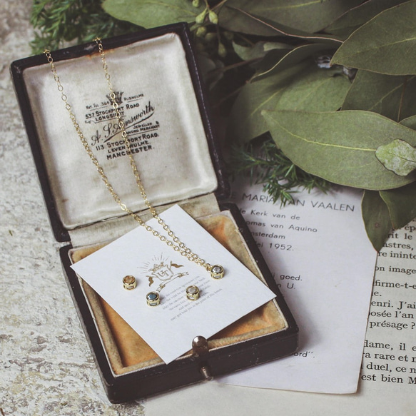 14KGF誕生石ネックレス 11月シトリン・トパーズ ネックレス・ペンダント Urim,Thummim 通販 5486954｜Creema(クリーマ)