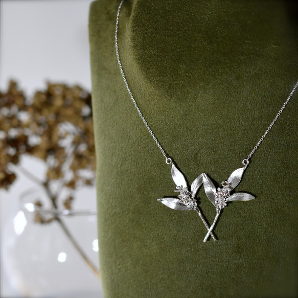 金木犀のダブルネックレス/SV ネックレス・ペンダント MAMECO BIJOUX 通販 1677369｜Creema(クリーマ)