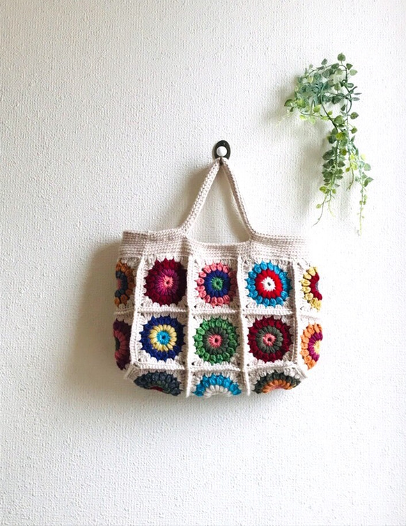 グラニースクエアバック ハンドバッグ ucono 通販 10992436｜Creema(クリーマ)