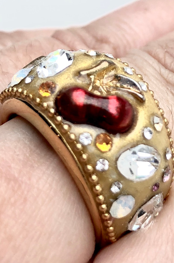 さくらんぼちゃん 指輪・リング studio KWELI 通販 6392847｜Creema(クリーマ)