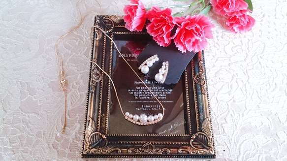 [早割]母の日・ネックレス＆イヤリング／スワロフスキーパール・母の日・セルモニー・プレゼント等 ネックレス・ペンダント pomme 通販 ...