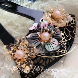 簪 和 K24GP 桜 かんざし バチ型 パール 簪 着物 髪飾り 留袖 着物 成人式 結婚式 卒業式 かんざし Phia Petrichor ...