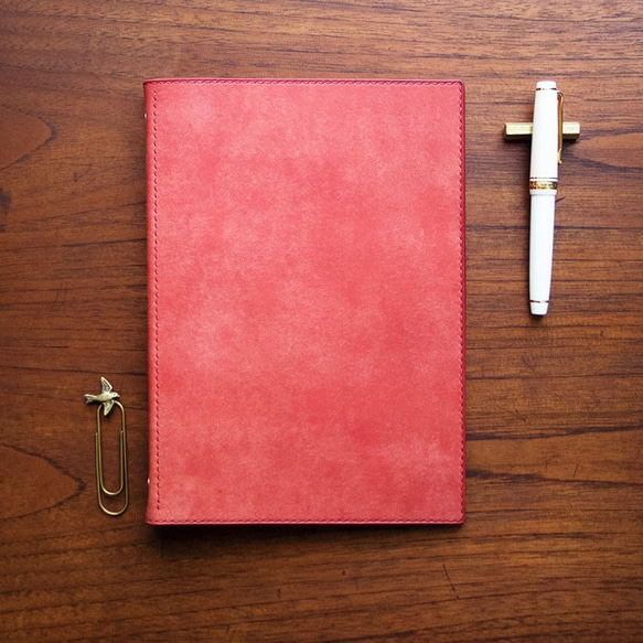A5システム手帳カバー／6穴スリムタイプ（ピンク） 手帳カバー stella* 通販 7807654｜Creema(クリーマ)