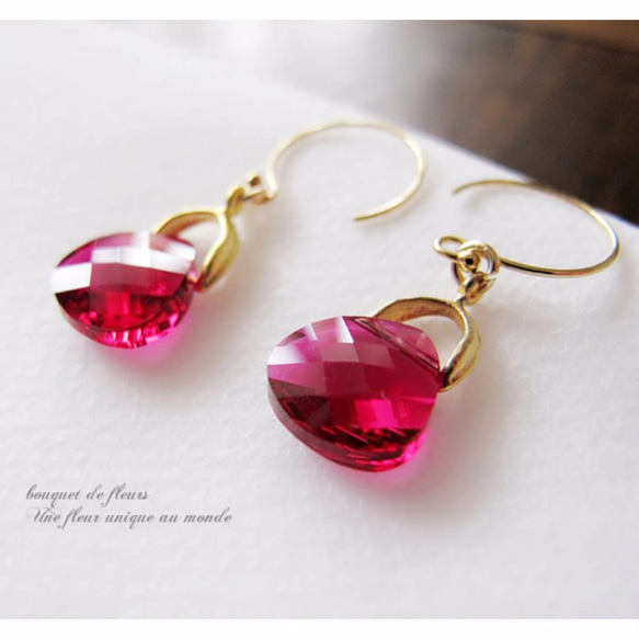 ラスト1☆14KGF マロン de Ruby premier jewel-redピアスorイヤリングR ピアス（フック・チェーン ...
