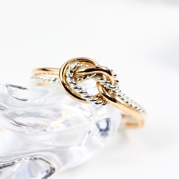 [Creema Limited] 14Kgf & silver925 W Lea ring ~ Infinity Rin 戒指 Jewelry craft.sachi 的作品｜Creema