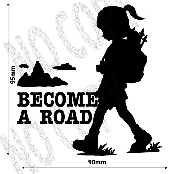 山ガールカッティングステッカー(タイプA) シール・ステッカー Mei★King 通販｜Creema(クリーマ)