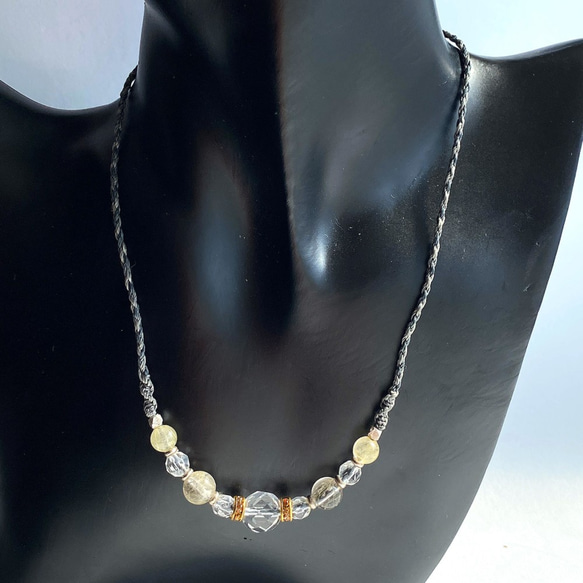 水晶 マクラメネックレス ma214 ネックレス・ペンダント pinky 通販｜Creema(クリーマ) 8658102