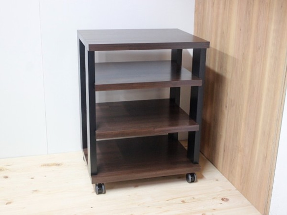 木製（無垢材）オーディオラック2色タイプ1R4 収納ラック重量機材用 注文後製作 B 高さ670mm 棚・シェルフ・ラック BIGOT ...